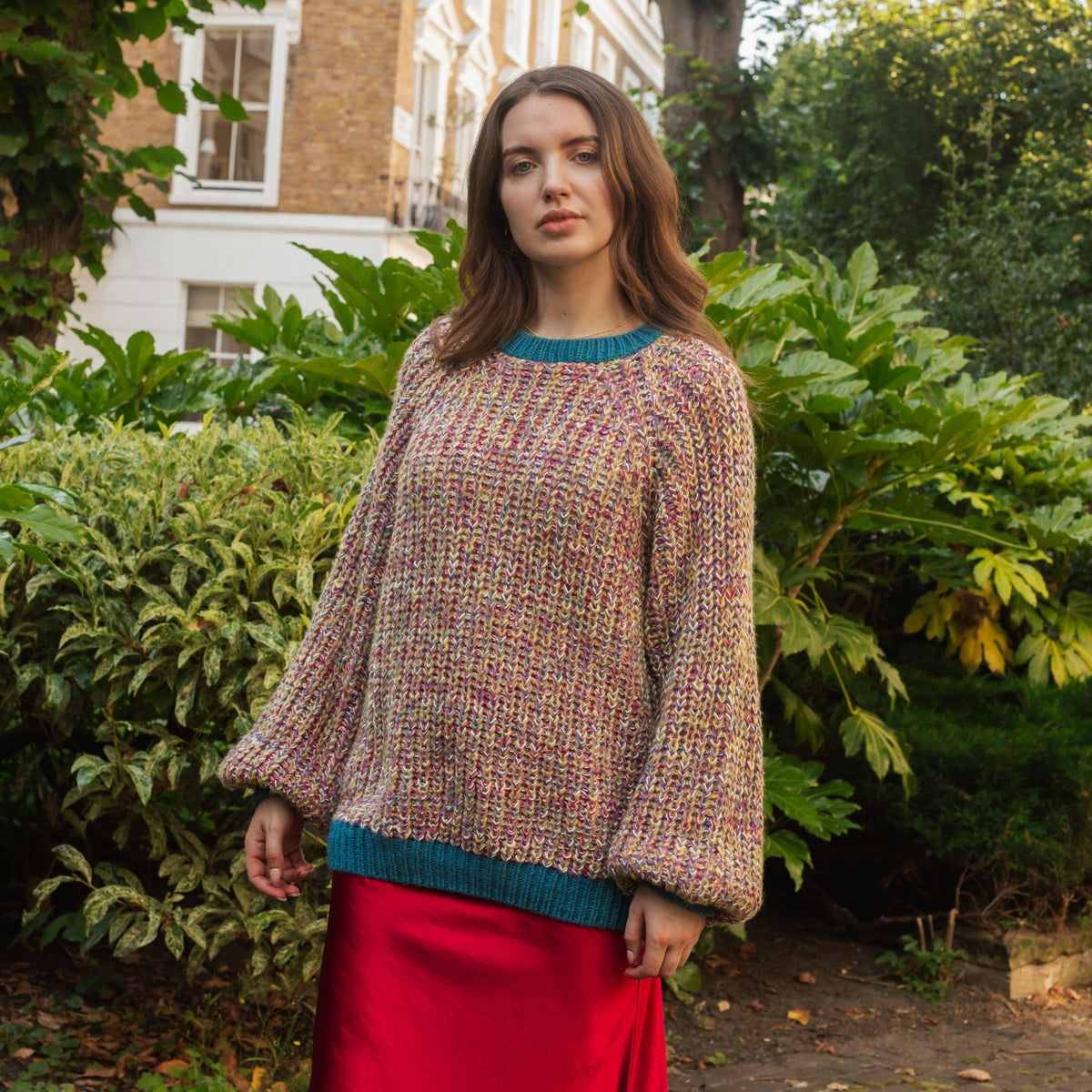 Debbie Recycled Cotton Oversized Balloon Sleeve Jumper | Cara & The Sky